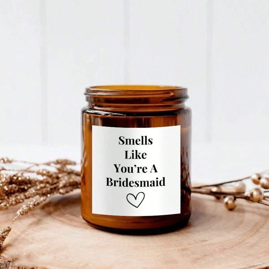 Bridesmaids Marriage Proposal Stickers - Wedding Gift Candle Labels For ...