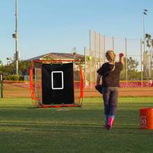 Filet de corps arrière de baseball avec zone de frappe 4 pi x 6 pi ...