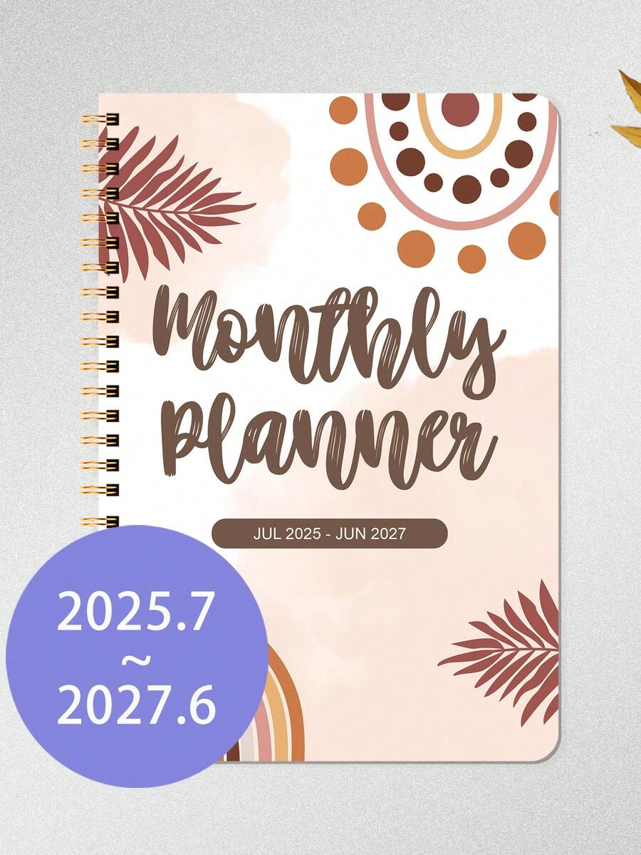 1pc Weekly And Monthly Planner Calendar Notebook, A5(5.7" X 8") 2025 ...