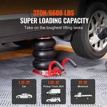 3 Ton/6600 Lbs Triple Bag Air Jack, Airbag Jack With Six Steel Pipes ...