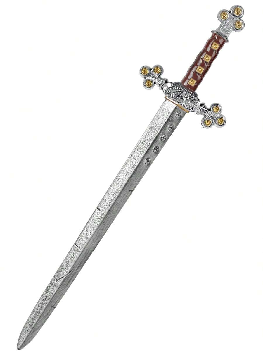 Crusader Knight Toy Sword,27.5" Plastics Sword Medieval Warrior Costume ...