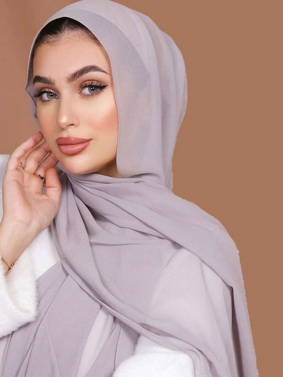 1pc Chiffon Hijab Scarf | SHEIN USA