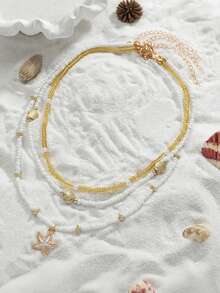 3 New Beach Rice Bead Shell Accessories, Summer Versatile Starfish ...