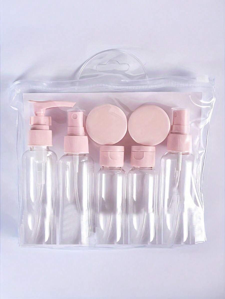 1 Set Travel Size Leakproof Refillable Toiletries Containers, Portable ...
