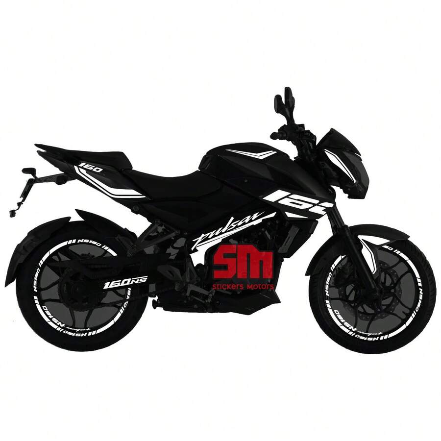 Pulsar NS 160 Sticker Kit, Reflective Sticker Kit For Pulsar NS 160 ...