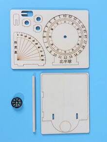 1pc/2pcs Sundial Science DIY Kit, Student Invention Solar Clock Model ...