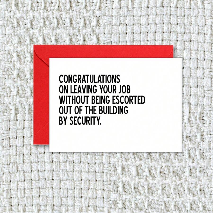 Funny Retirement Cards, Congratulations On Leaving Cards, Wish You Good ...