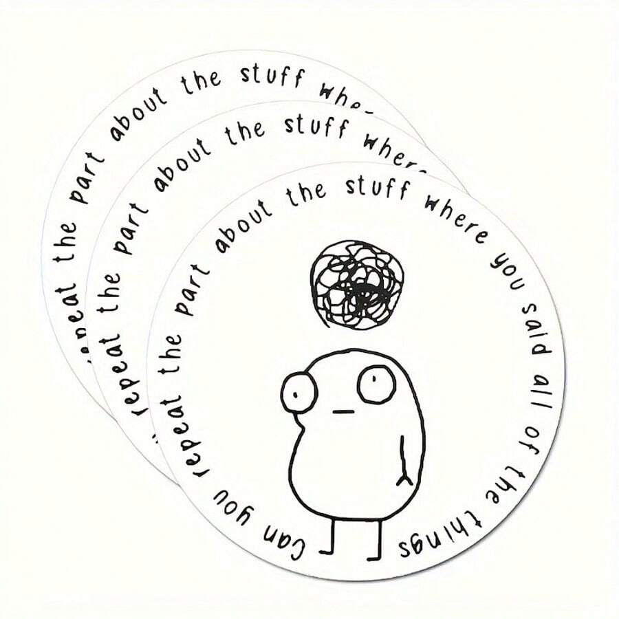 [Weatherproof Dark Humor Sticker] Adhd Sticker, Funny Sticker, Mental ...