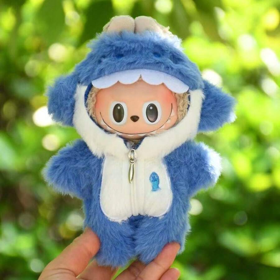 Only Clothes 17cm Pendant, Canvas Clothes, Foot Wrapped, One-Piece Blue ...