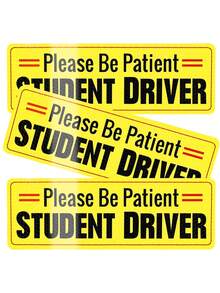 1pc New Driver Magnet For Car, Please Be Patient Student Driver Magnet ...
