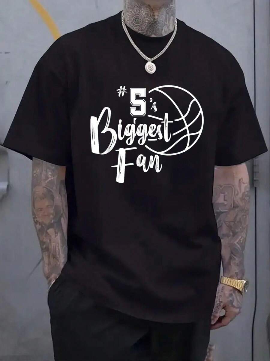 Five 5'S Biggest Fan Shirt Basketball Mom Basketball Dad T-Shirt ...