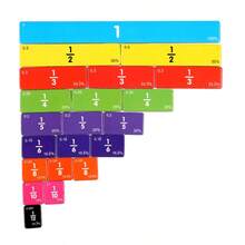 Jogo de Tabuleiro de Frações STEM - Brinquedo Educativo Interativo ...
