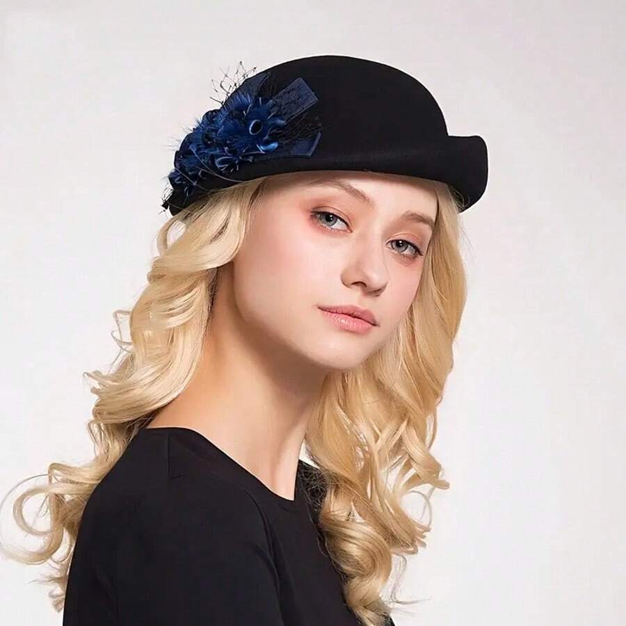 Ladies Church Wedding Winter Vintage Elegant Beret | aktuelle Trends ...