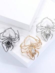 Elegant Alloy Smooth Spider Brooch, Fashion Personalized Lapel Pin For ...