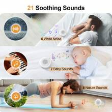 STAVOZE White Noise Machine, Portable White Noise Machine For Baby ...