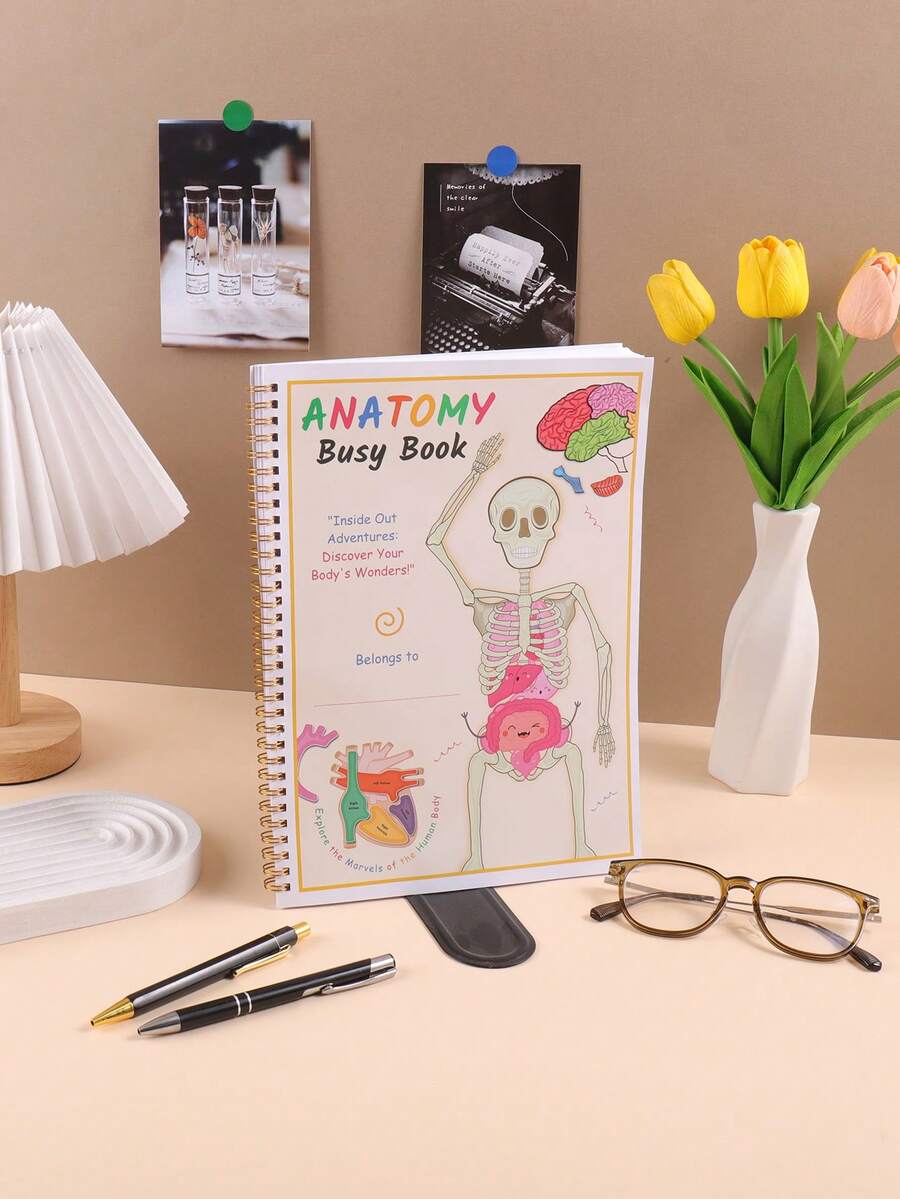 1pc Busy Human Anatomy Book - Human Anatomy Book That Unlocks The ...