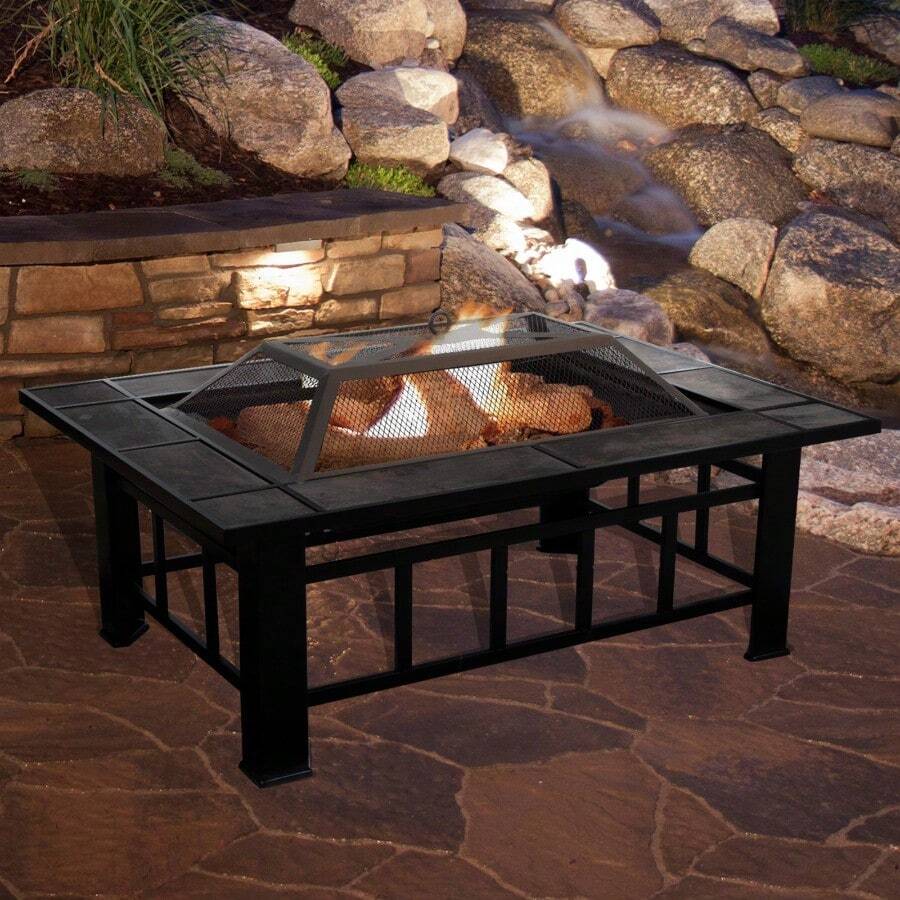 Fire Pit Set Heater Backyard Wood Burning Outdoor Deck Stove Fireplace ...