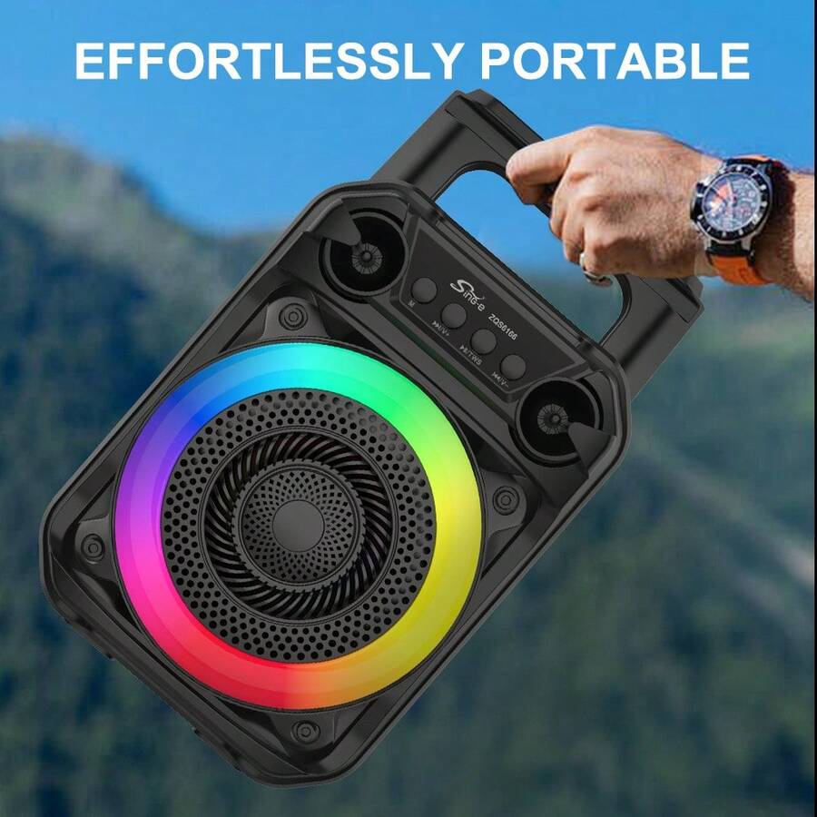 ZQS6166 Wireless Speaker, Wireless Portable Outdoor High-Volume 3d ...
