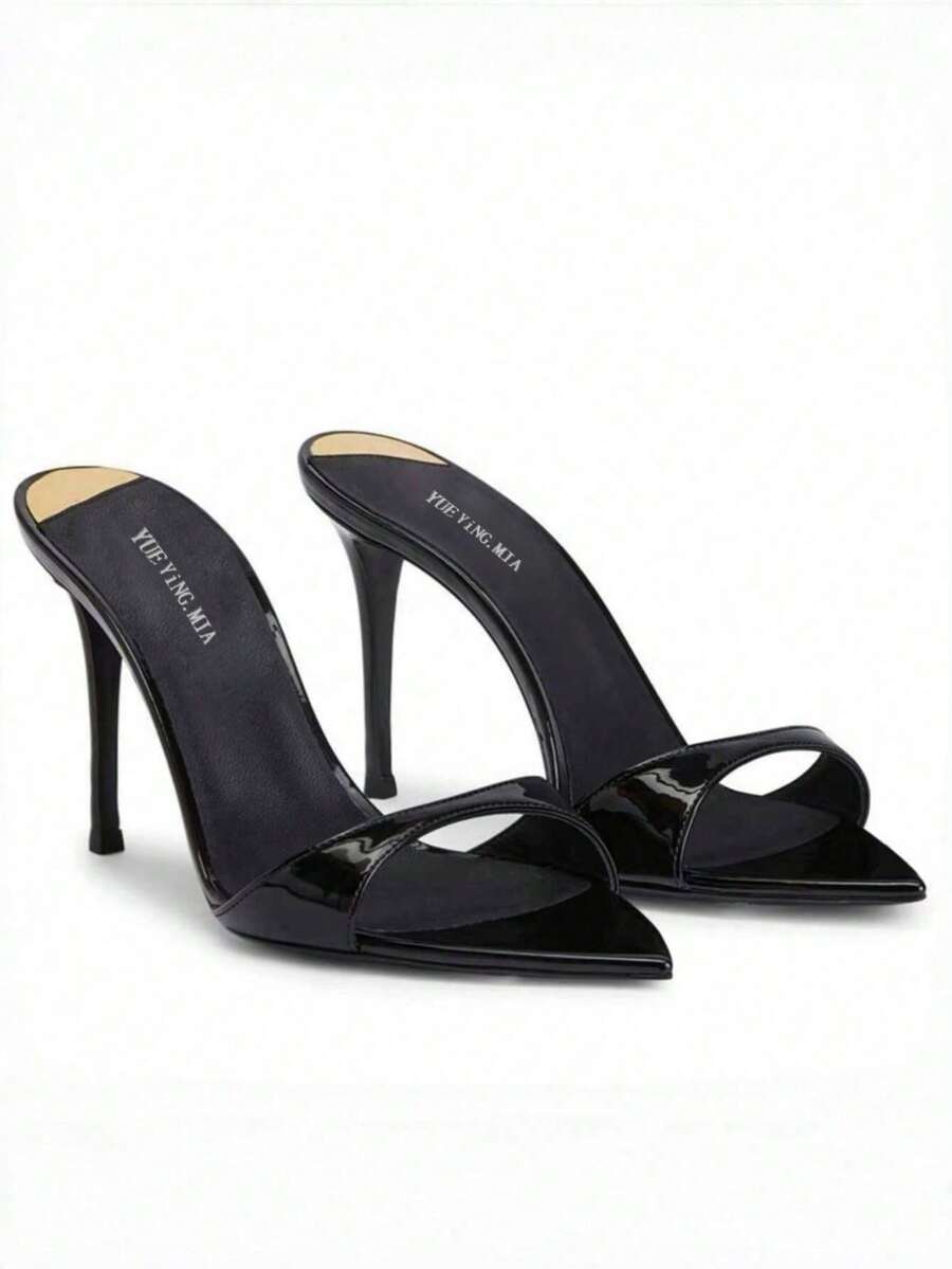Wunderbar High Heels Sandalen Schwarz Bild