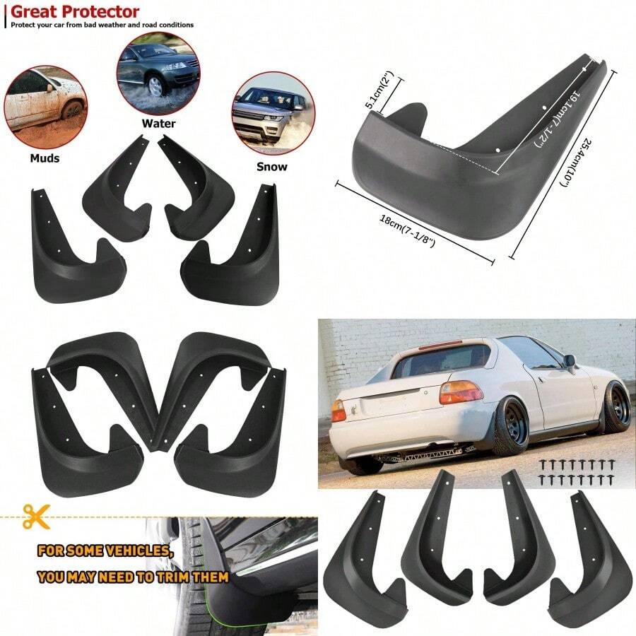 Mudguard Mud Flaps Splash Guards Car Front Amp; Rear For Civic Sol ...