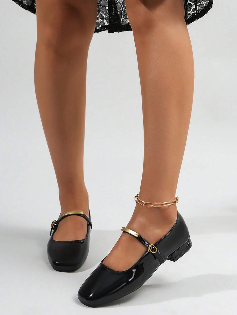 Damen elegante Mary Jane Ballerinas, Herbst | SHEIN Schweiz