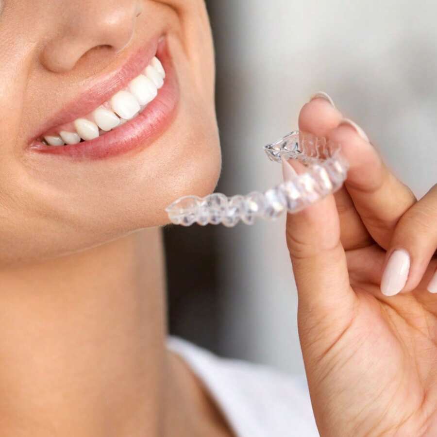 2pcs Transparent Teeth Whitening & Straightening Night Guards, Odorless ...