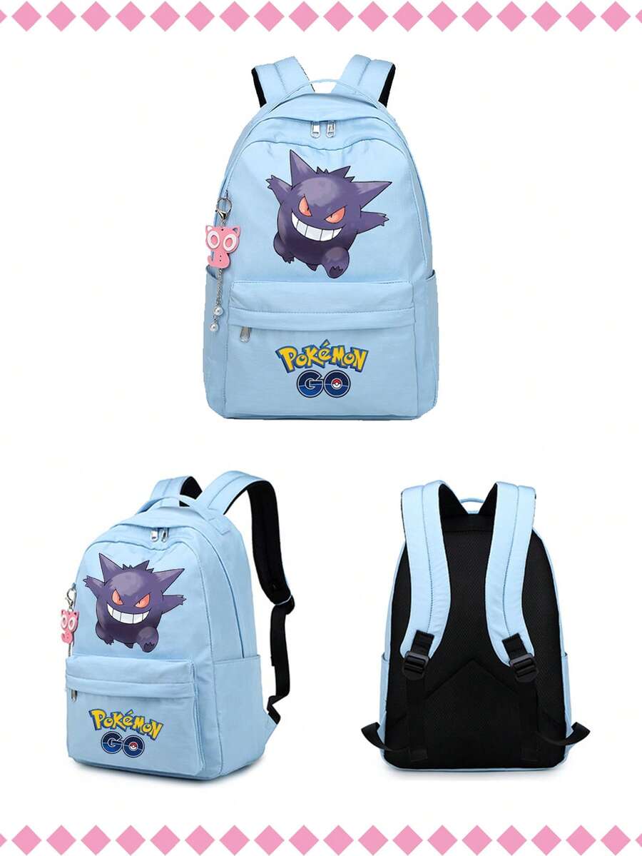 pokemon Pikachu Cartoon And Pokemon Men's And Women's Backpacks, Large ...