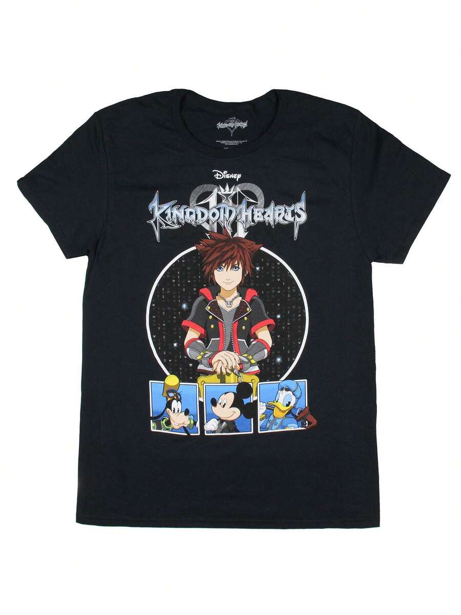 Disney Kingdom Hearts III Men's Sora Mickey Mouse Goofy Donald Duck T ...