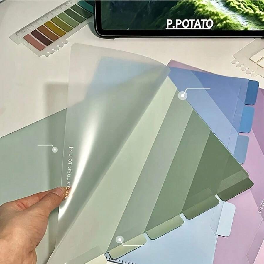 Ombre Multilayer A4 Subject Classification Exam Folder, Transparent L ...