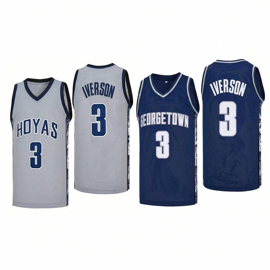 Boyfriend Style Men's No.3 Georgetown Collegiate Athletic Embroidered ...