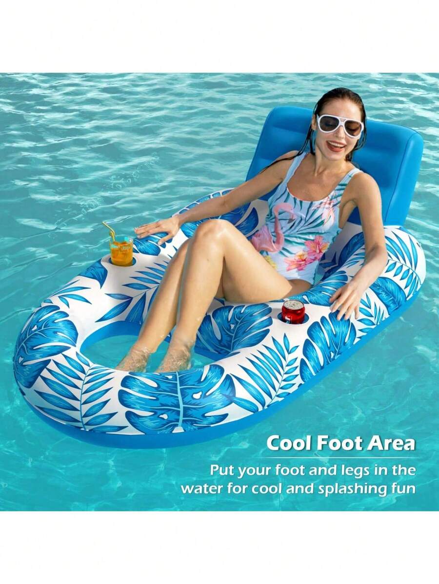 Inflatable Pool Float Adult - Pool Floaties Lounger Floats Raft Floating Chair Water Floaties ...