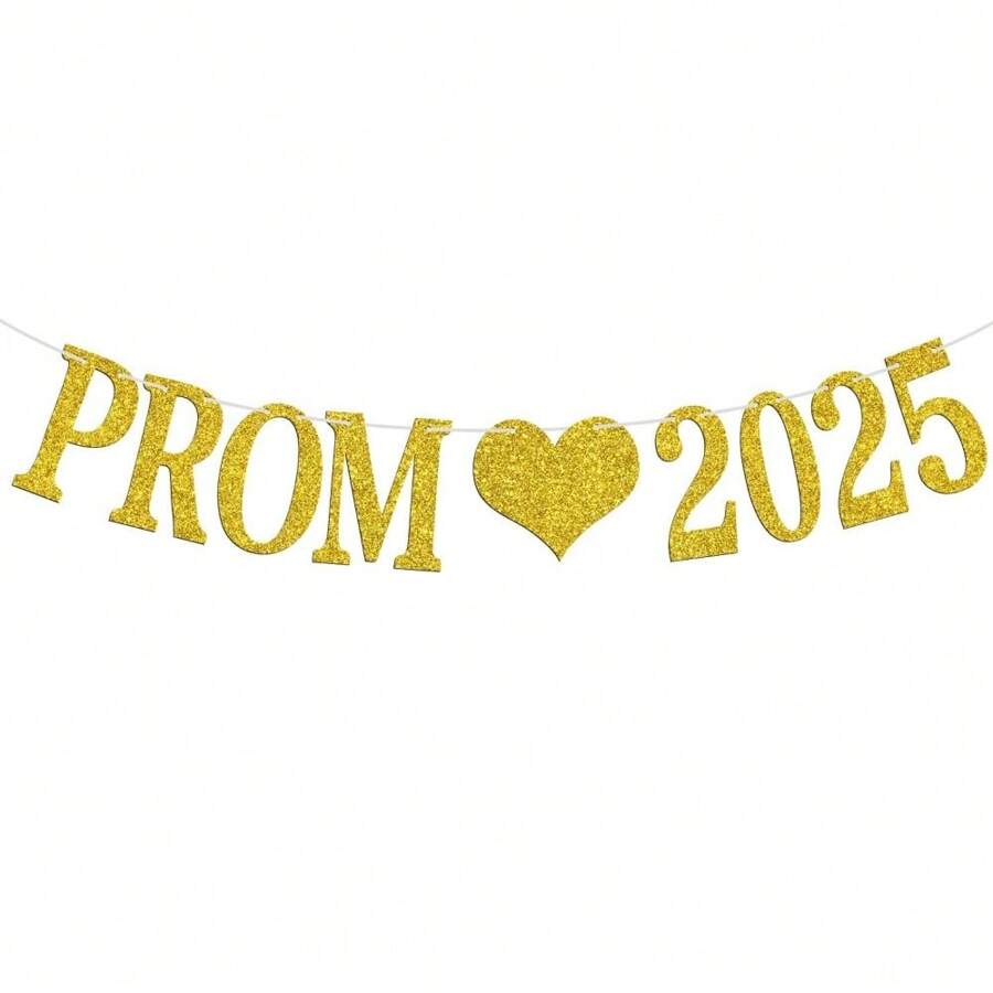 Prom 2025 Banner, 2025 Prom Night Bunting Decorations, Class Of 2025 Graduation Party ...