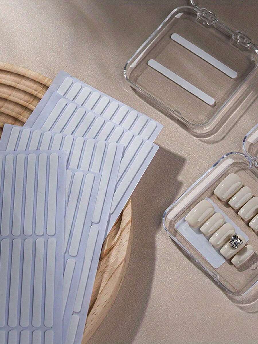 300 Pieces Transparent Double-Sided Nail Display Tape For Press-On ...