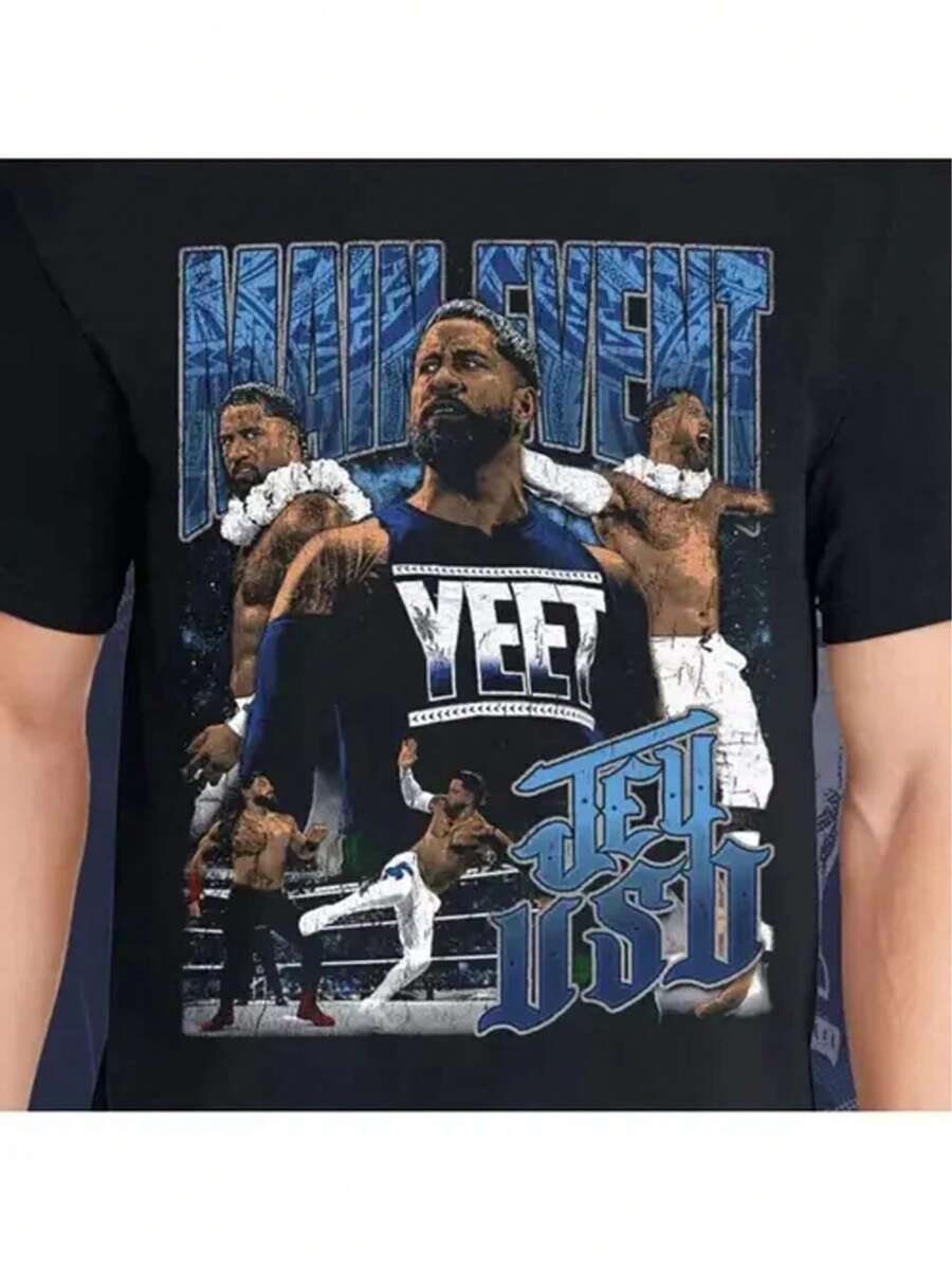 Plus Size Jey Uso Wrestling Graphic T-Shirt – Unisex Cotton Tee With ...