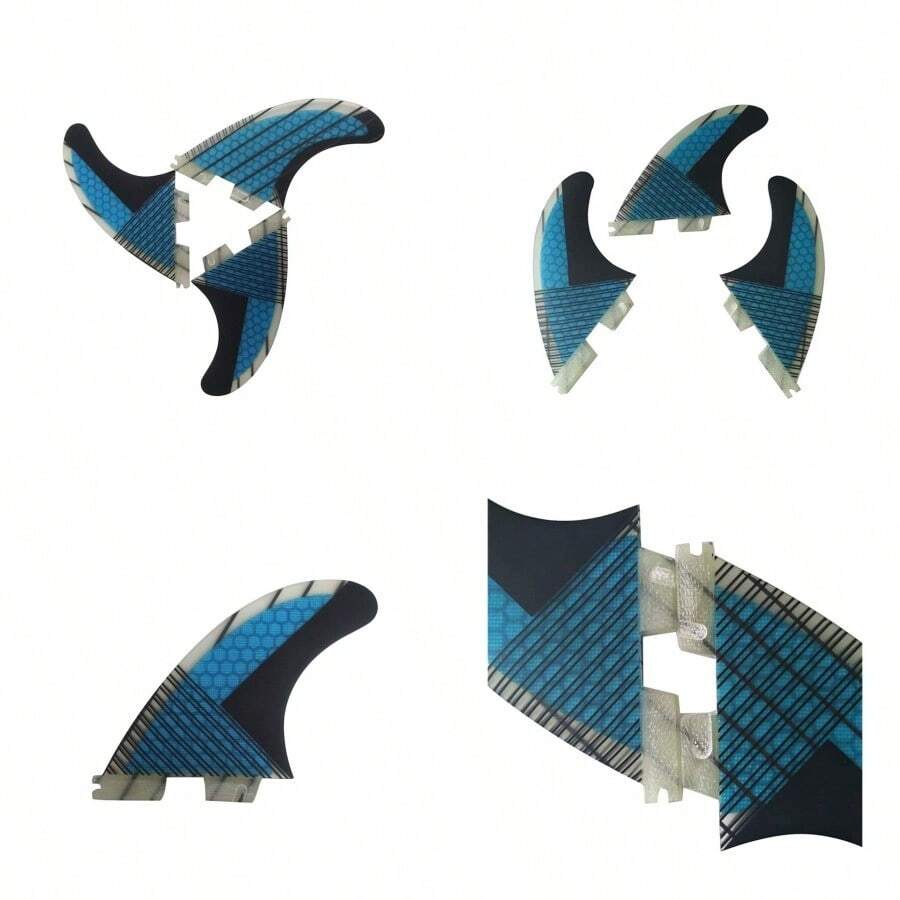 TOPWAYS Fiberglass+Hon Eycomb Surfboard Fin 3 Glass Flex Thruster Surf Fin S... | SHEIN USA