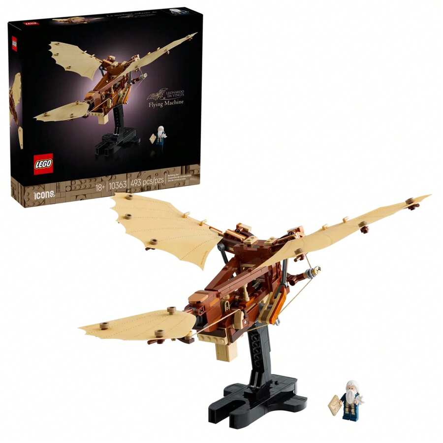 LEGO Icons 10363 Leonardo Da Vinci's Flying Machine Ornithopter ...