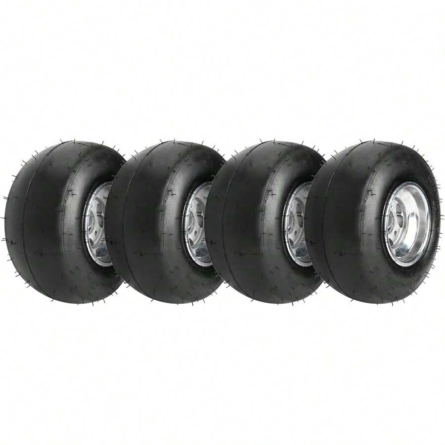 High Performace Go Kart Tire And Rim, 10x4.50-5 Go Kart Front Wheel And ...