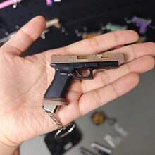 Mini G34 Pistol Keychain Set, 1:3 Scale Black/Black Brown/Silver Black ...