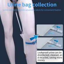 Male Urine Collection Bag Condom Catheter Reusable Portable Wearable Urine Drainage 1 Piece ...