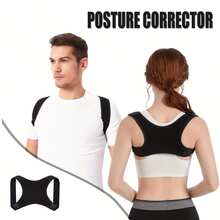Adjustable Back Posture Corrector Neck Back Support Belt Spine Shoulder ...