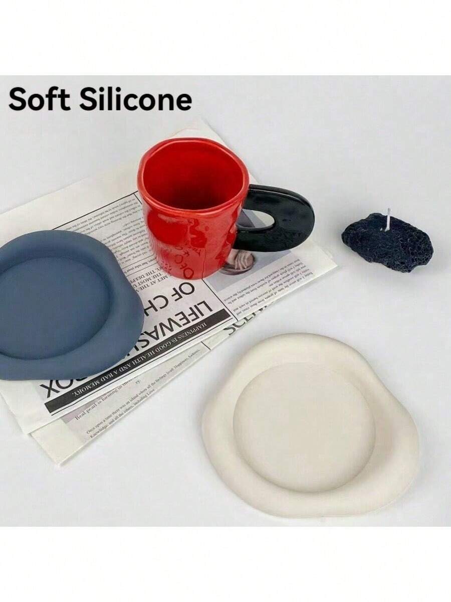 1pc Silicone Cloud Cup Coaster, Heat Resistant, Easy To Clean ...