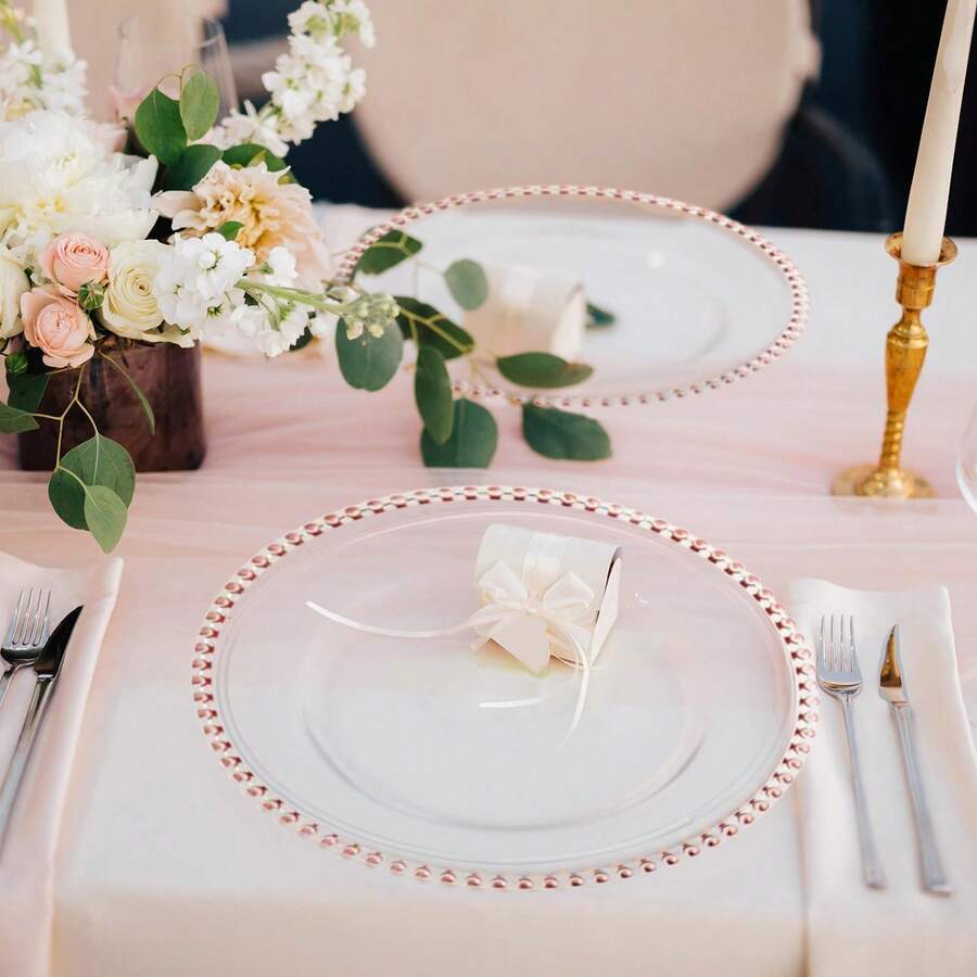8 Pack | 13 Inch Charger Plates | Fancy Charger Plates For Wedding ...