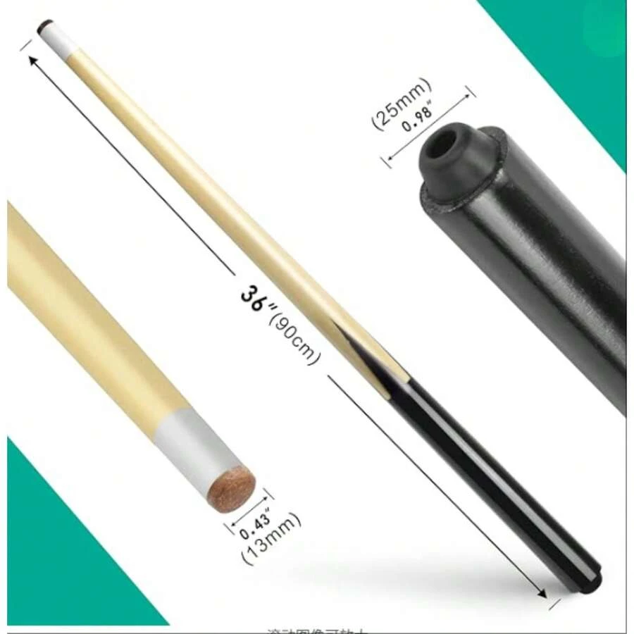 Wooden Pool Cues Short Cues Pool Cues Hardwood Pool Cues 2 Piece Set ...