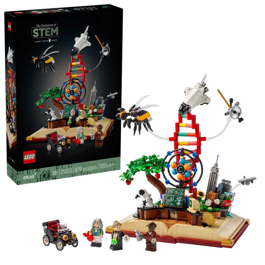 LEGO LEGO Ideas 21355 A Evolução da Montagem de STEM com Minifiguras de ...