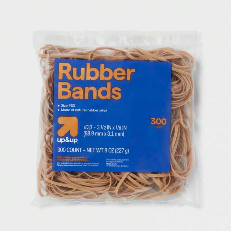 Rubberband 300ct Size 33 3-1/2''x 1/8'' Tan - Up&Up ™ : Office ...
