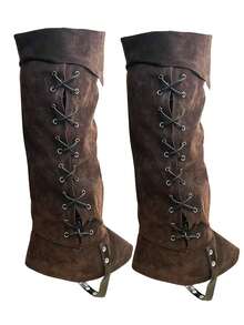 1 Pair Pirate Boot Covers, Medieval Renaissance Steampunk Boot Covers ...