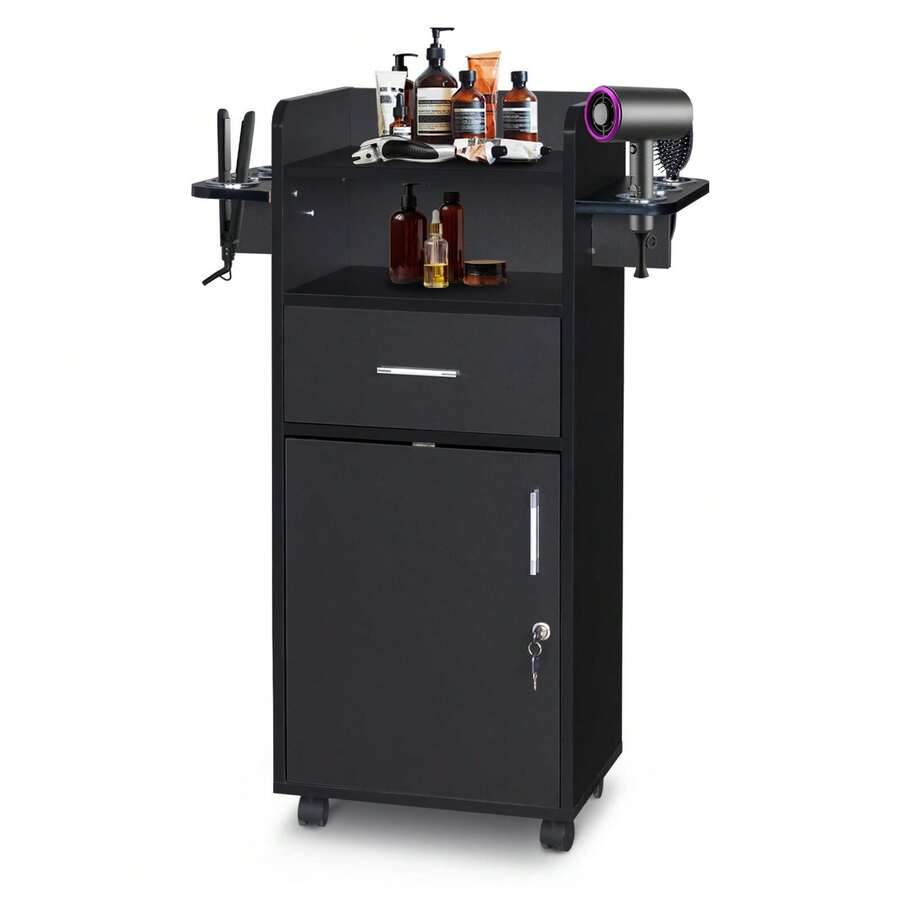 Salon Trolley Cart With Wheels Stylist Cart Mobile Hairdressing Barber ...