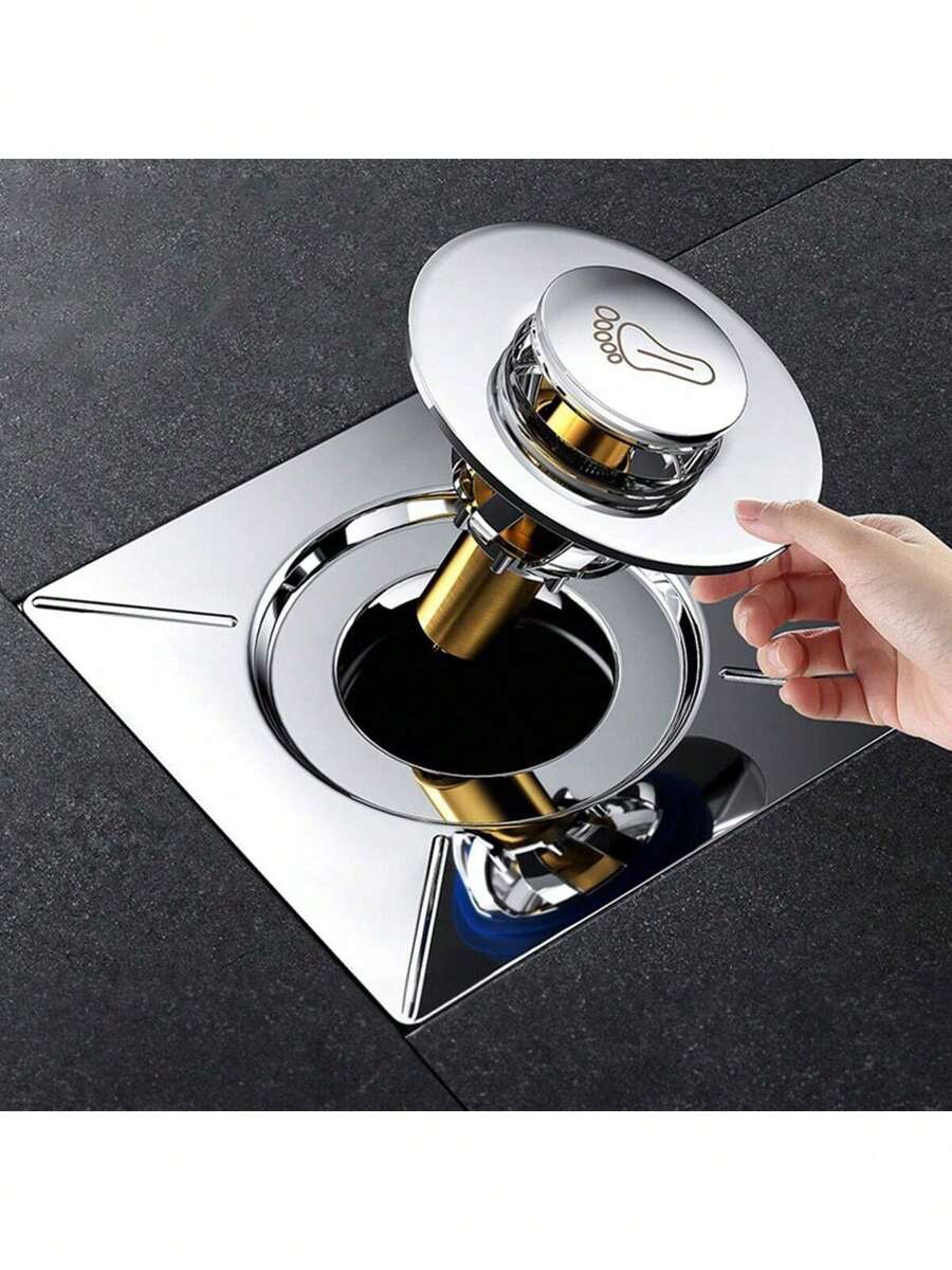 Universal Bathroom Floor Drain With Rounded Edge Design, Anti Clogging ...