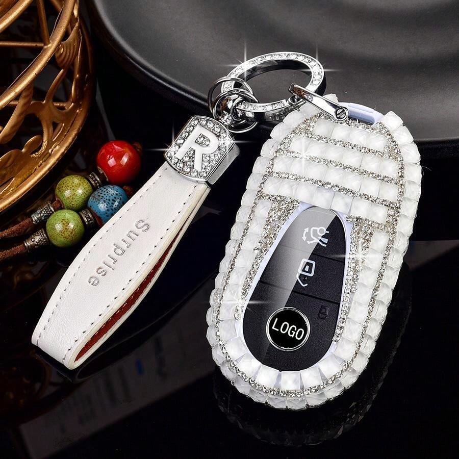 Mercedes Key Fob Cover Bling Car Key Chain Accessories Key Case Shell ...