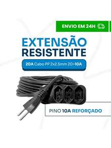 ELECTRICAL EXTENSION 5/10/15/20/25/2 METERS PP EXTENSION CABLE PLUG 10A ...